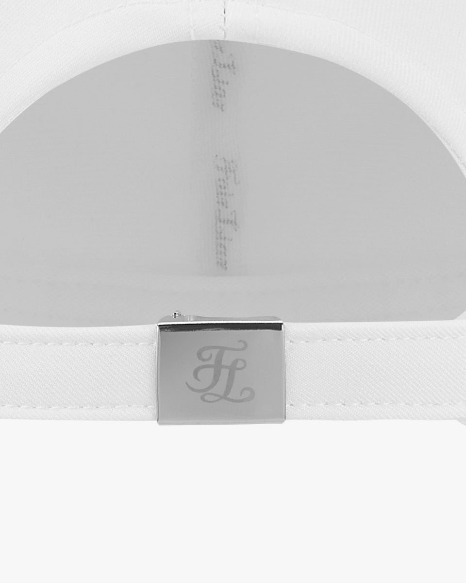 Men's Side Logo Embroidery Cap - White – Fairliar USA