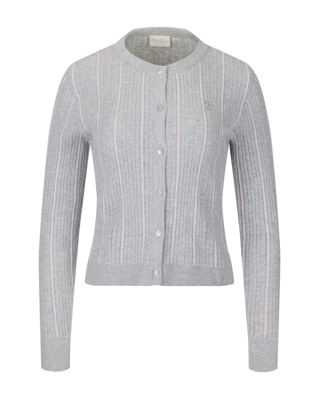 Fair Liar Multi Color Cable cardigan (Grey) – Fairliar USA