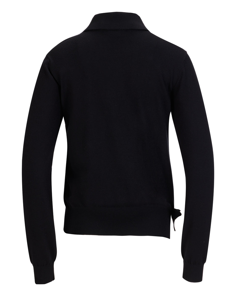 Fair Liar Detachable Collar Ribbon knit - Black – Fairliar USA