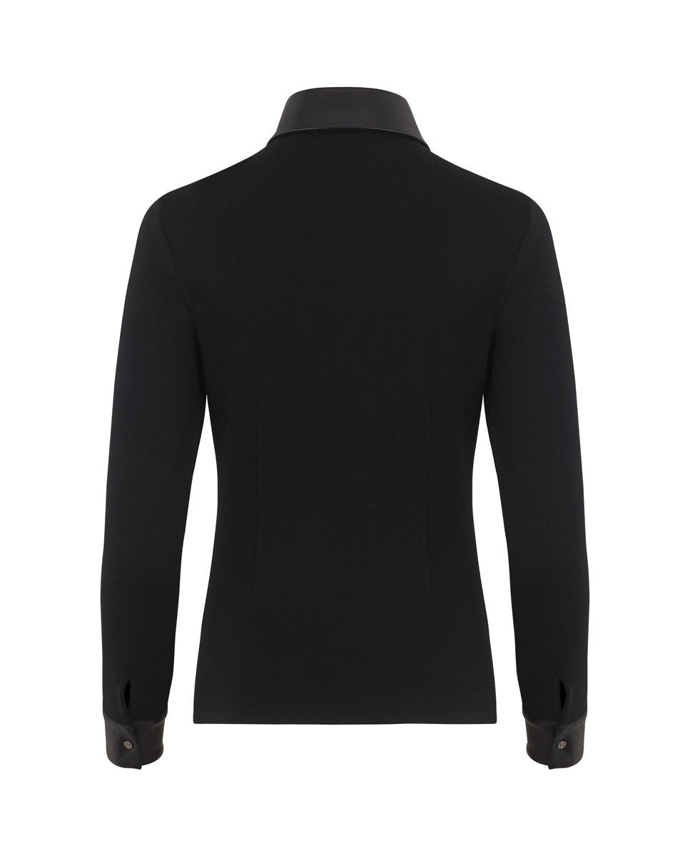 Fair Liar Leather Collar T-Shirt - Black – Fairliar USA