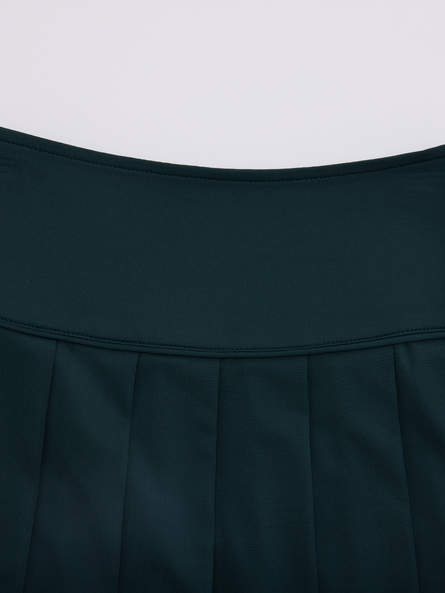 Fair Liar Performance Pleated Skirt - Dark green – Fairliar USA