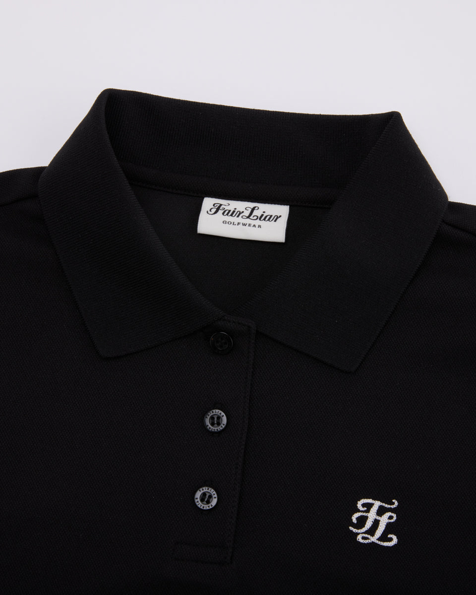 Fair Liar loose fit polo t-shirt - Black – Fairliar USA