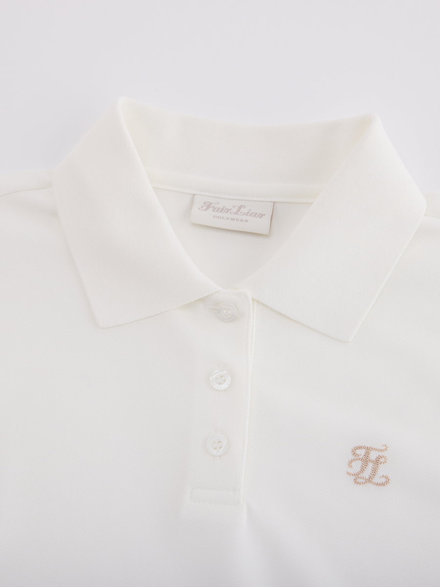 Fair Liar loose fit polo t-shirt - White – Fairliar USA