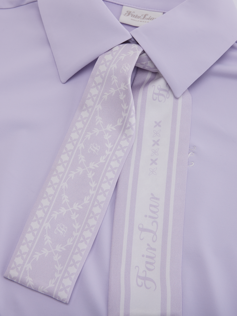 Fair Liar silk scarf set t-shirt - Lavender – Fairliar USA