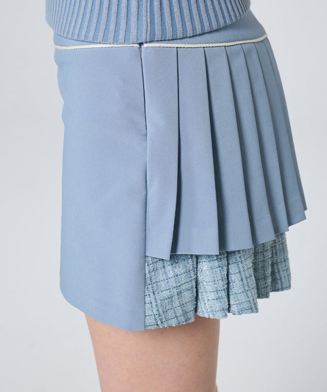 FAIRLIAR Reverse Tweed Layer Skirt – Fairliar USA